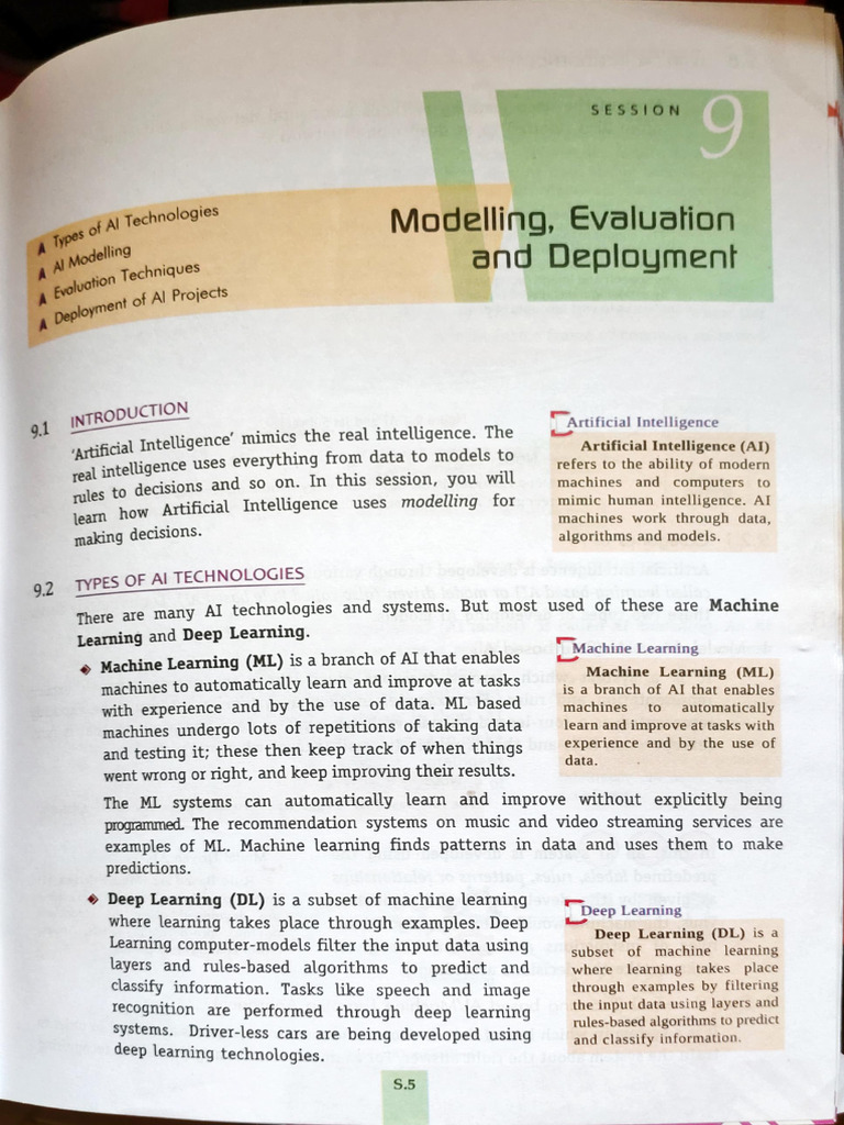 Ai Class 9 - Unit 2 - Session 9 | PDF