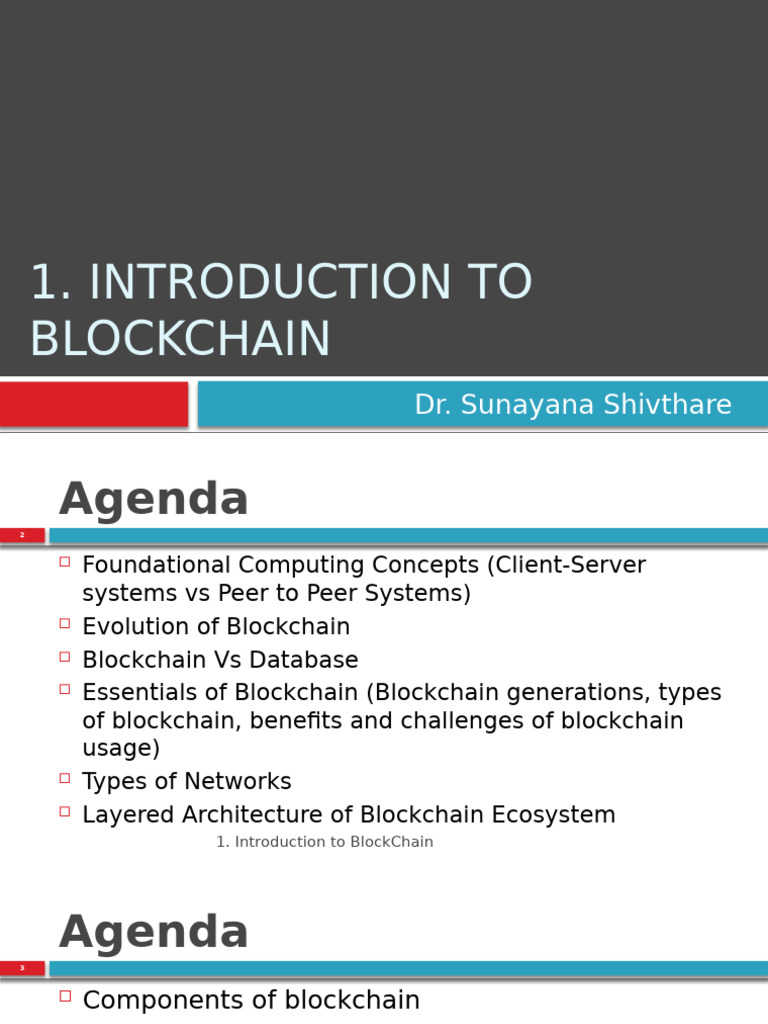 Introduction To BlockChain | PDF | Key (Cryptography) | Cryptography
