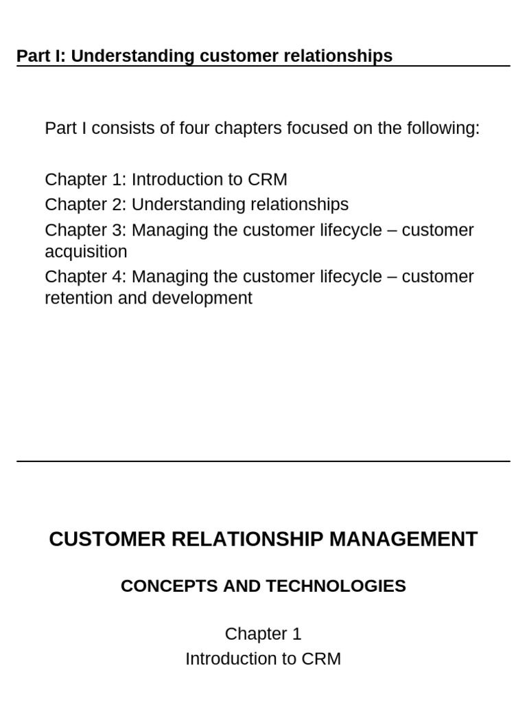 Ch1 1 Pdf Customer Relationship Management Sales