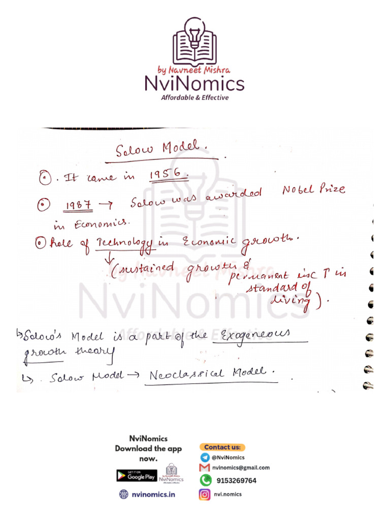 Solow Model | PDF