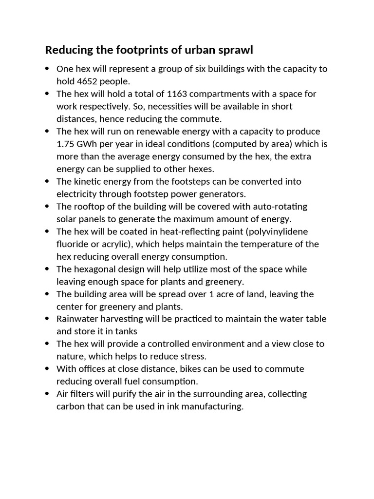 Reducing the footprints of urban sprawl | PDF