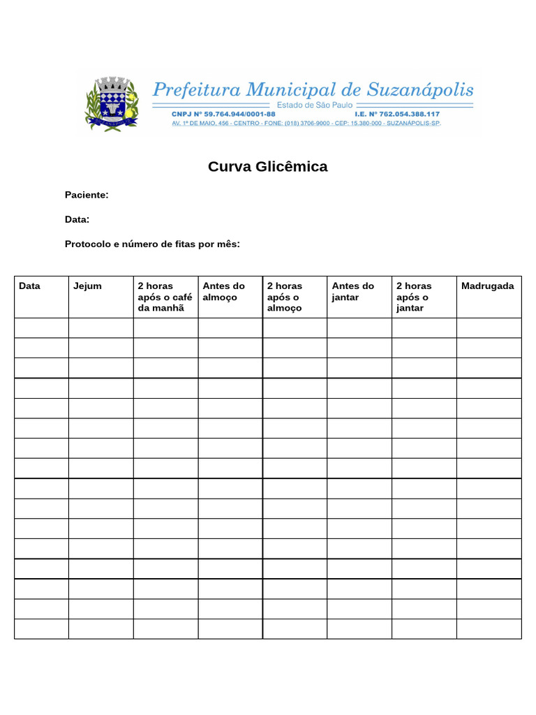 Curva Glicêmica | PDF