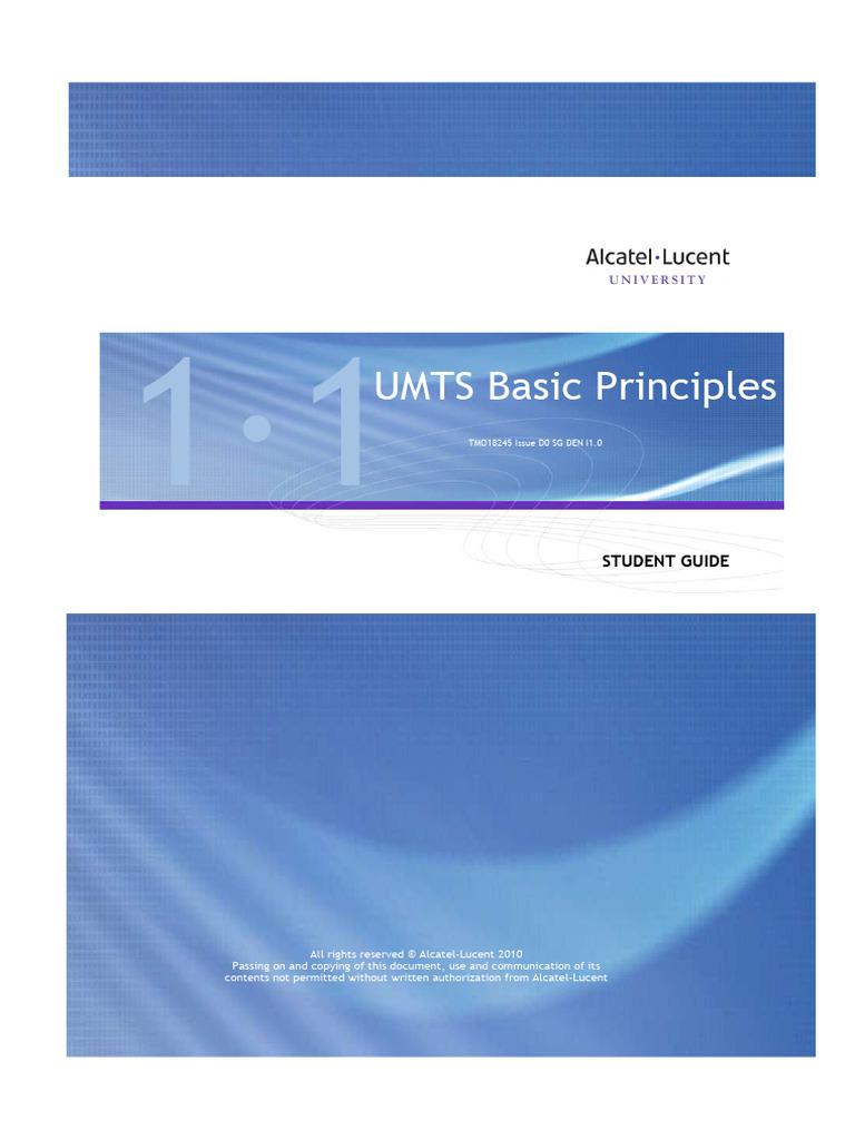 3G UMTS Basic Principles | PDF | High Speed Packet Access | Asynchronous Transfer Mode