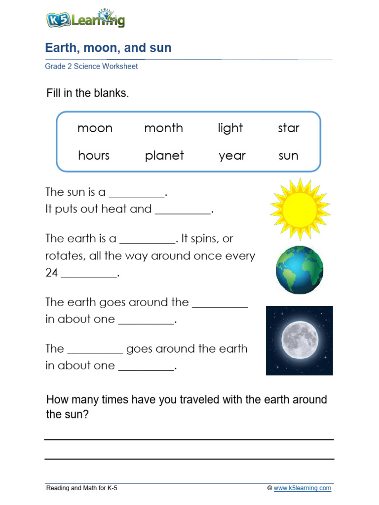 Grade 2 Earth Moon Sun | PDF
