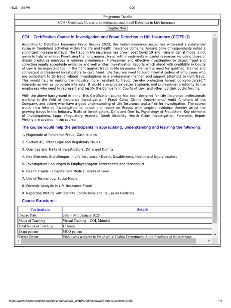 CC4 Training | PDF