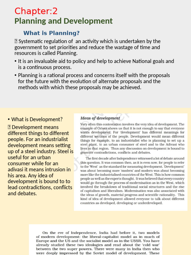 Planning and Development | PDF | Economies
