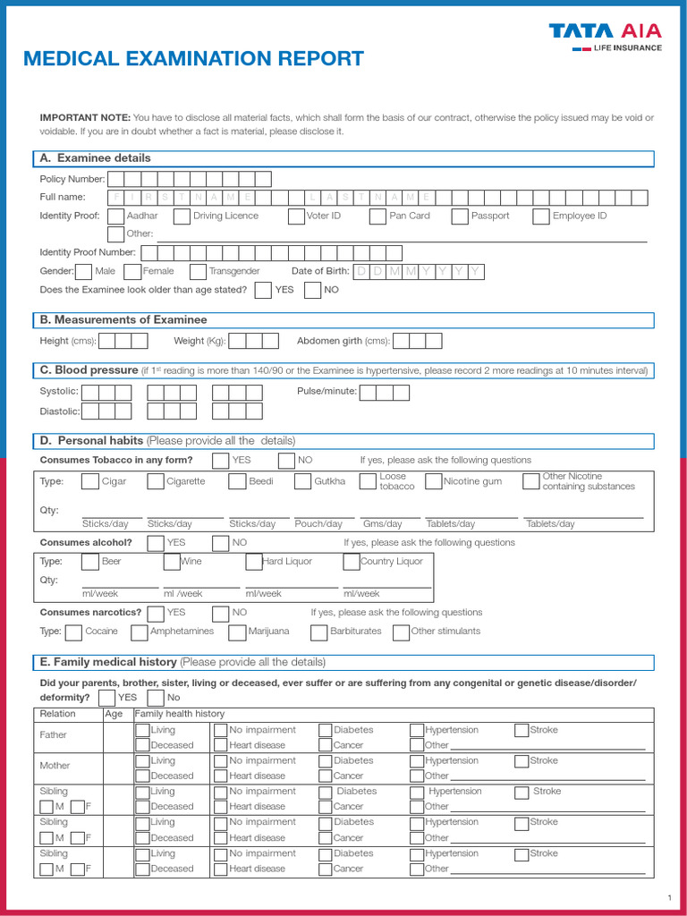 Medical Examination Report 15092021 | PDF | Hypertension | Diabetes