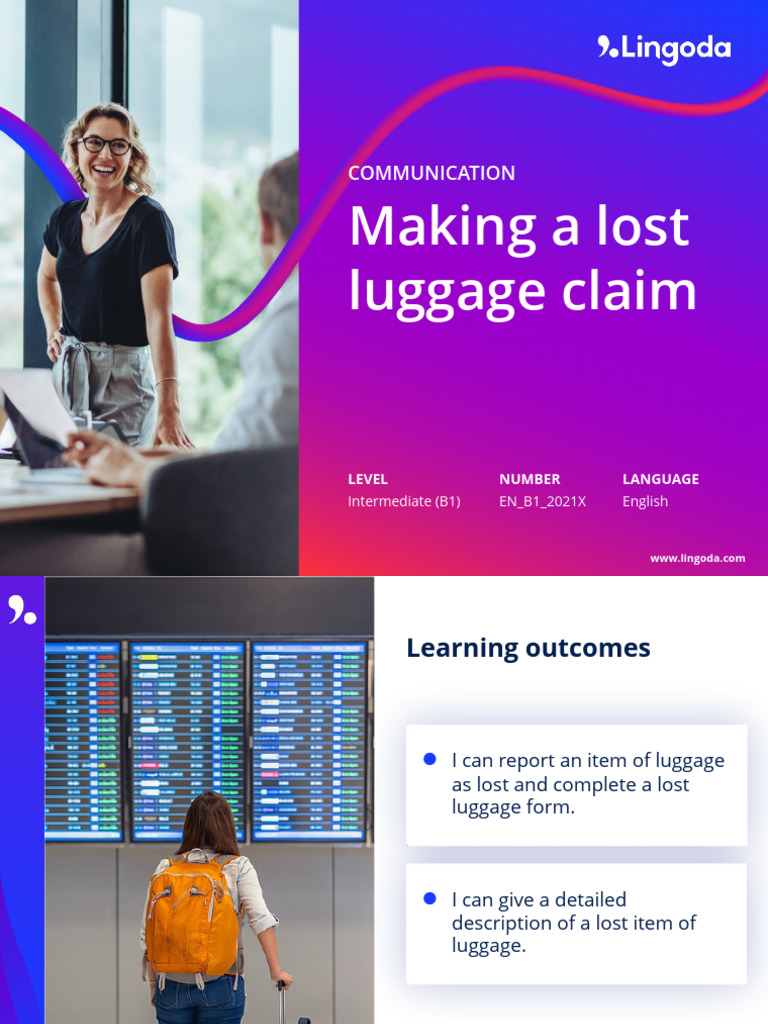 Lost Luggage Claim Process | PDF | Baggage