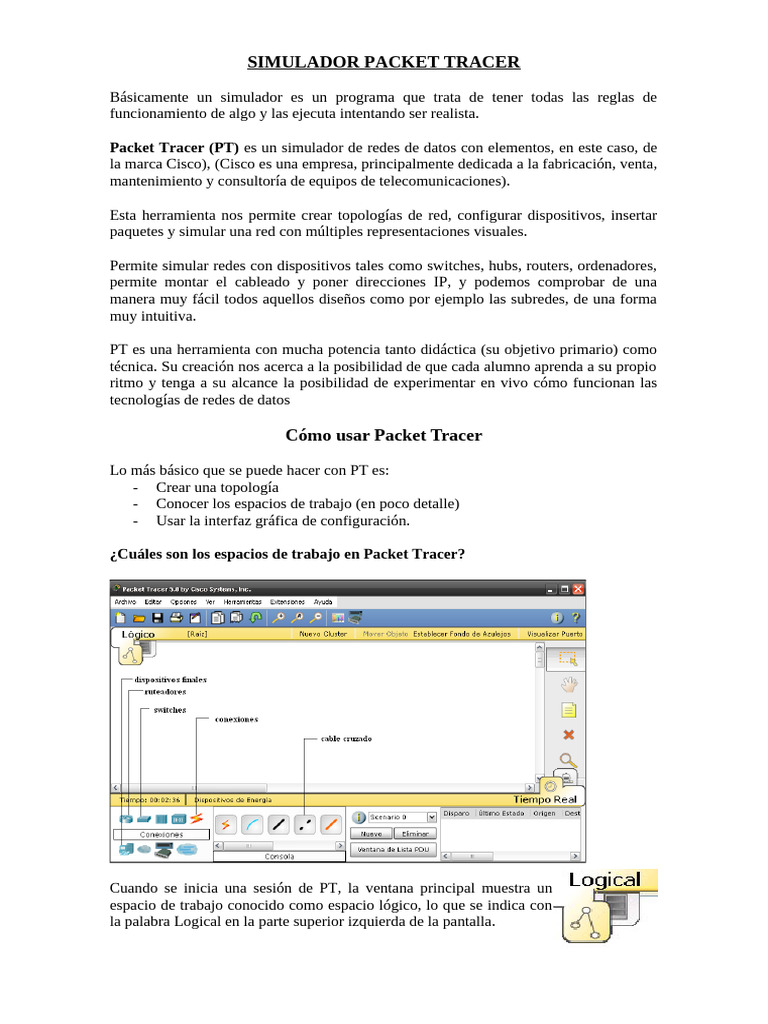 Simulador de Redes: Packet Tracer | PDF | Conmutador de red | Red de ...