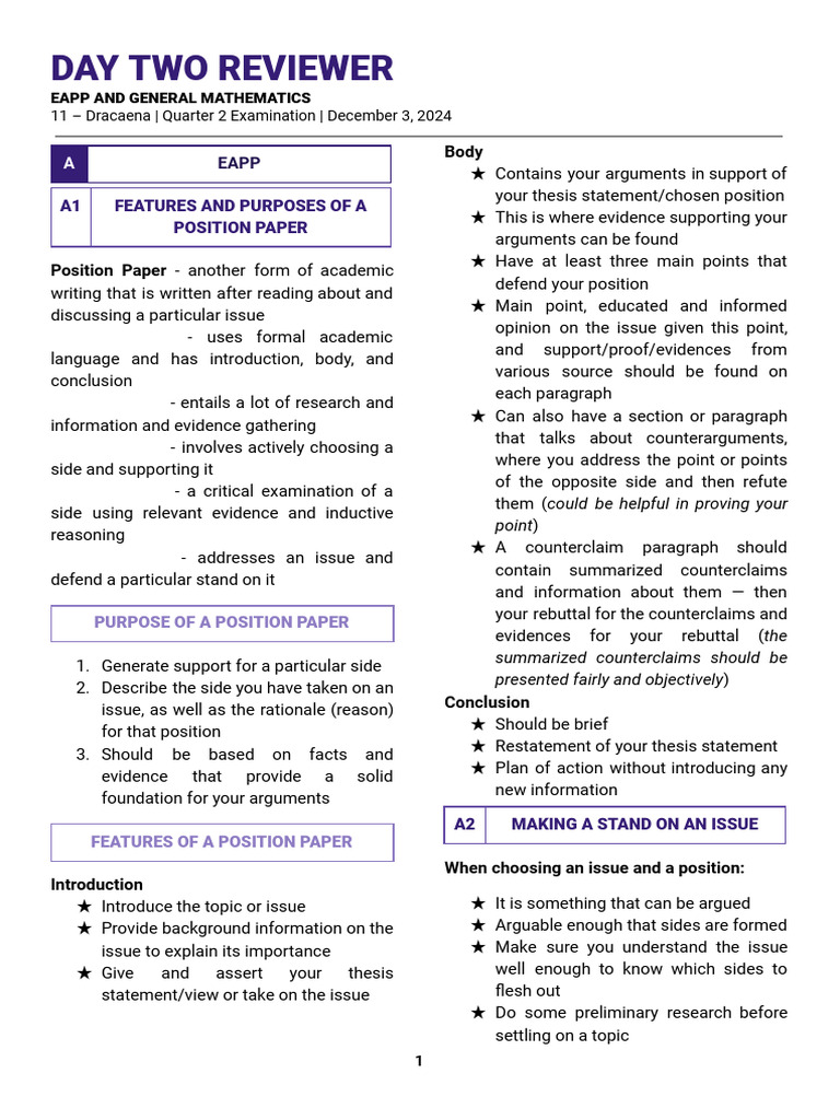 day two exam [eapp & gen. math] | PDF | Bonds (Finance) | Stocks