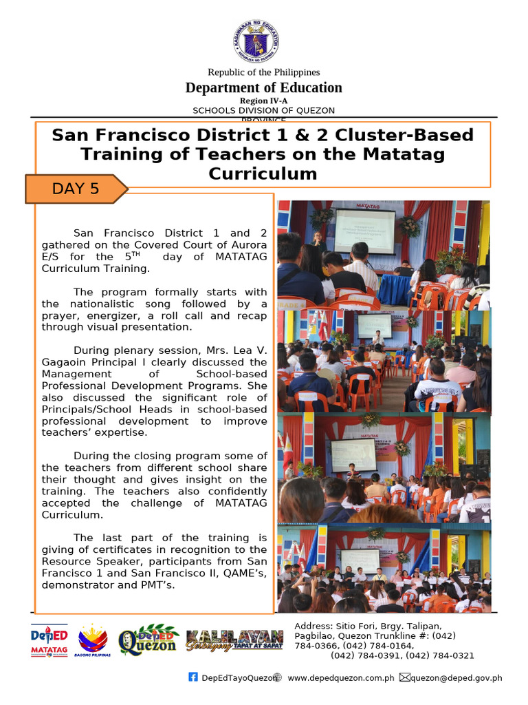 newsletter_MATATAG-Plenary-SESSION-DAY-5 | PDF