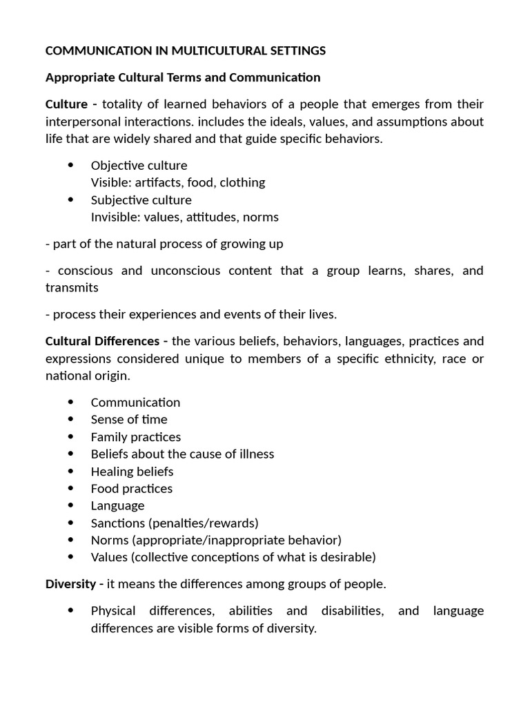 Multicultural Communication Strategies | PDF | Communication | Social ...