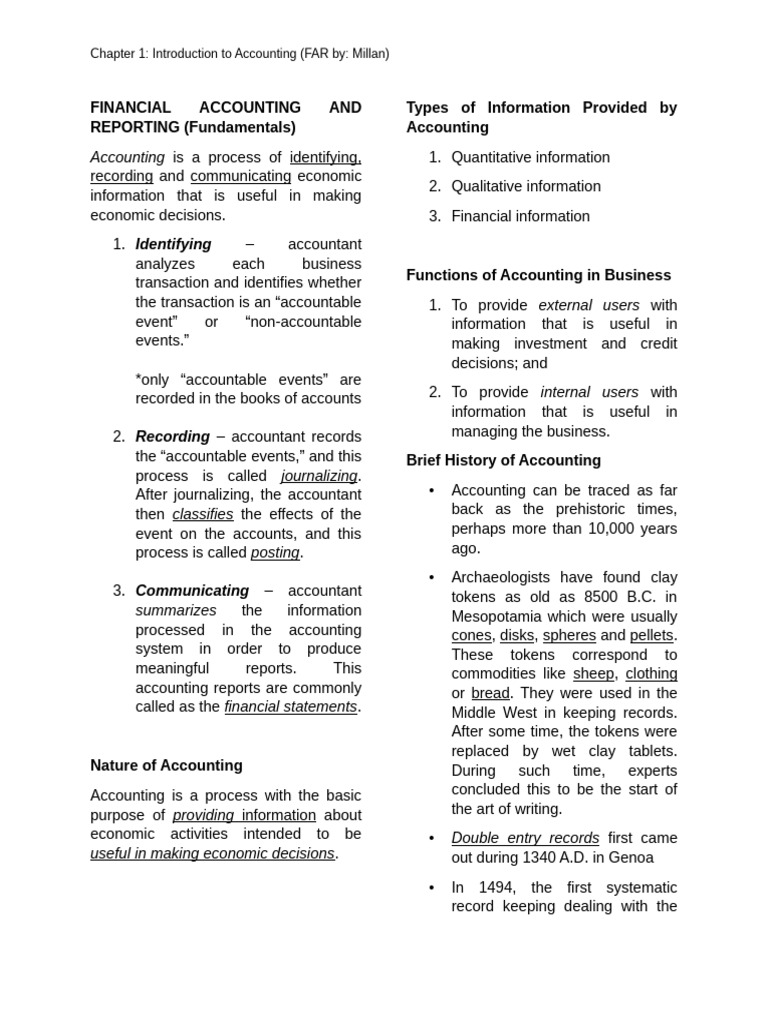 FAR_CHAPTER_1_reviewer | PDF | Accounting | Business
