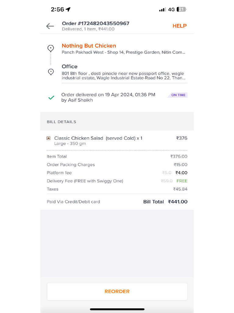 April Food Bill | PDF