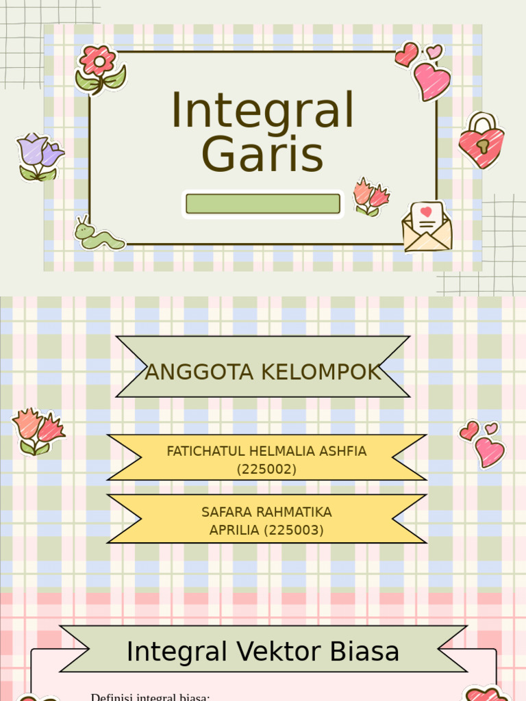 Definisi dan Contoh Integral Garis | PDF