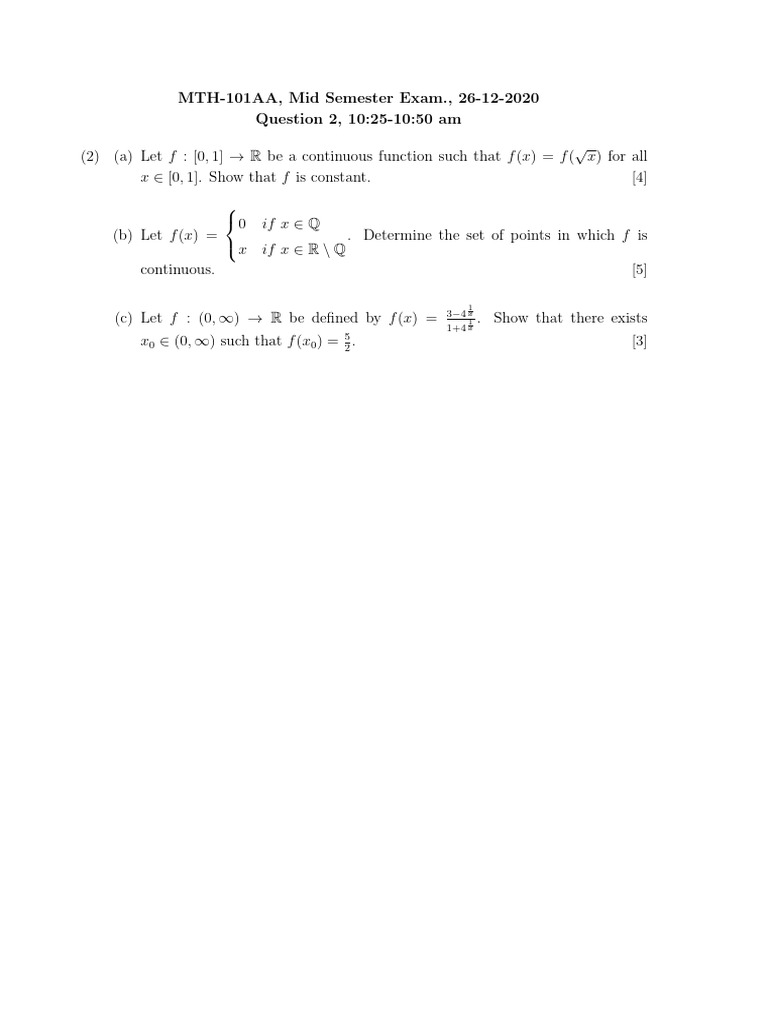 Mid 20 Question 2 | PDF