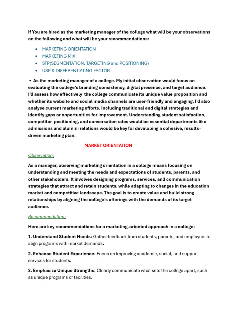 Marketing Management Pdf Marketing Digital Marketing