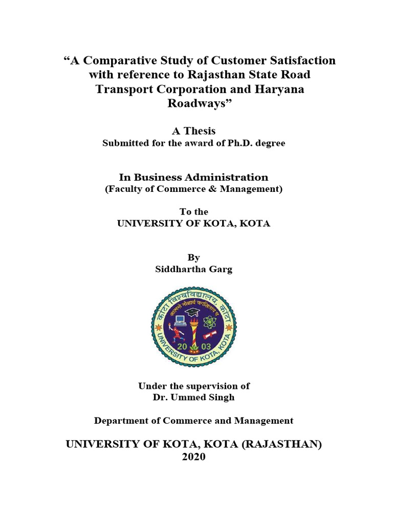 273 - Siddhartha Garg (Bus. Admin.) | PDF | Transport | Public Transport