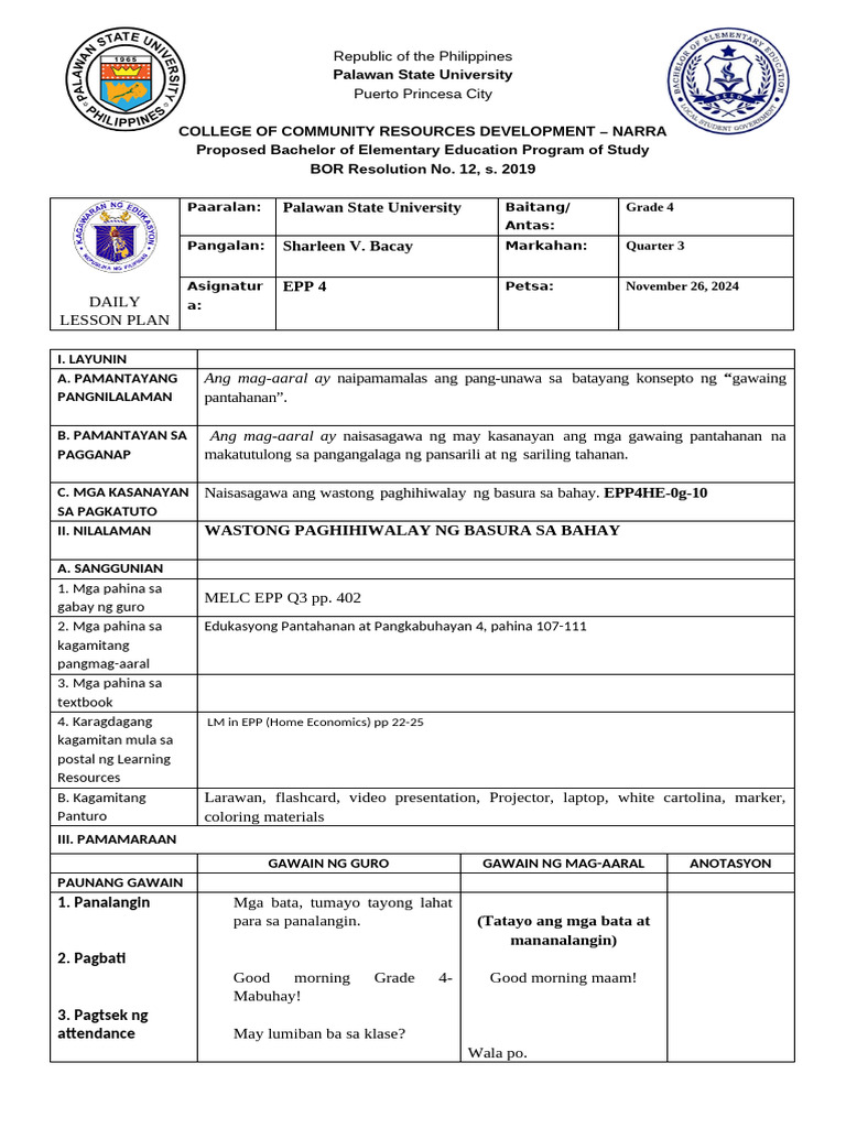 DLP - Epp Bacay | PDF