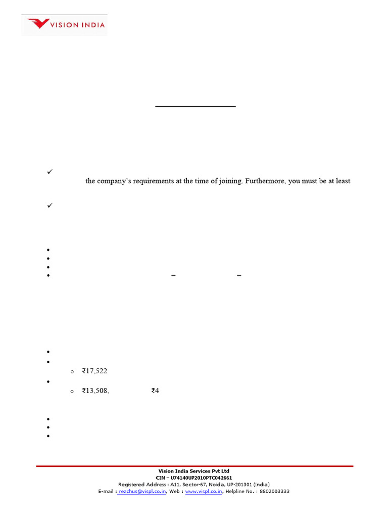 Aman Offer Letter - Schneider | PDF