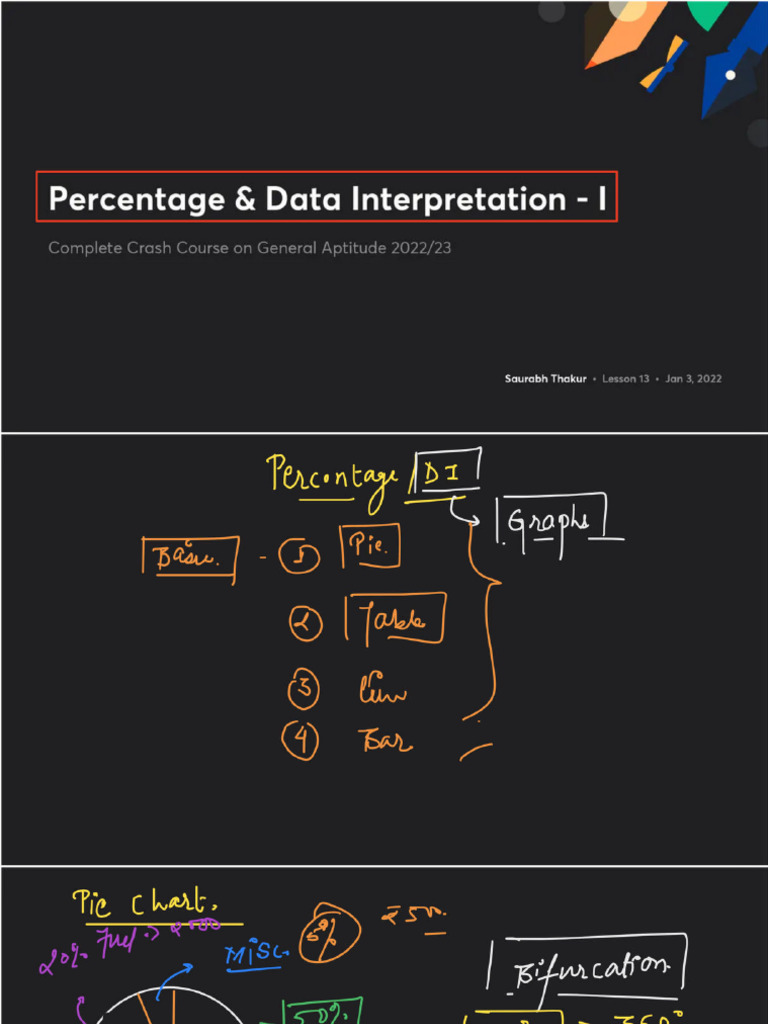 Percentage Data Interpretation I With Anno | PDF