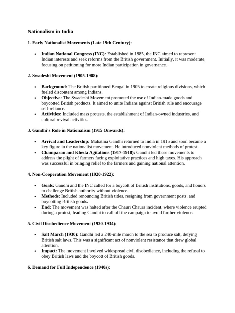 Nationalism in India | PDF | British Raj | Mahatma Gandhi