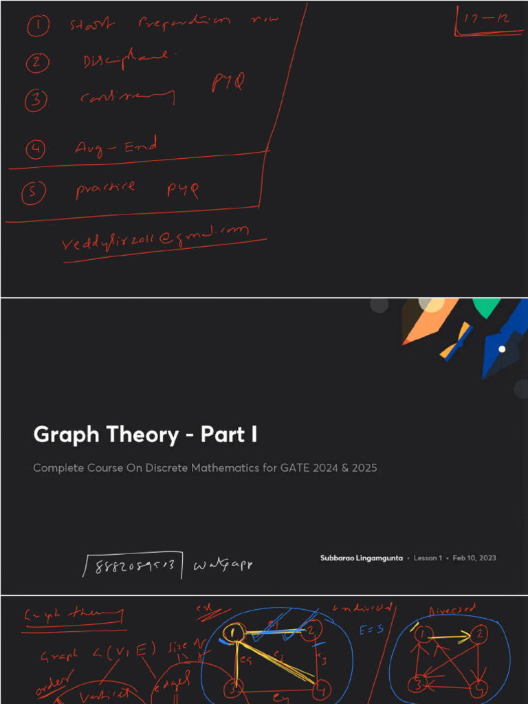 Graph Theory Part I With Anno | PDF