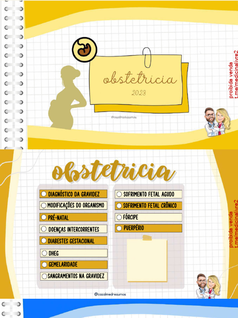 Mapa Obstetricia e Ginecológia - 240730 - 173047 | PDF | Gravidez | Vagina