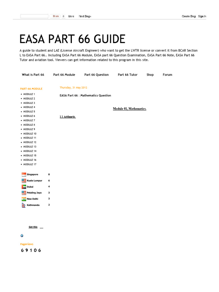 What Is Part 66 Part 66 Module Part 66 Question Part 66 Tutor Shop ...