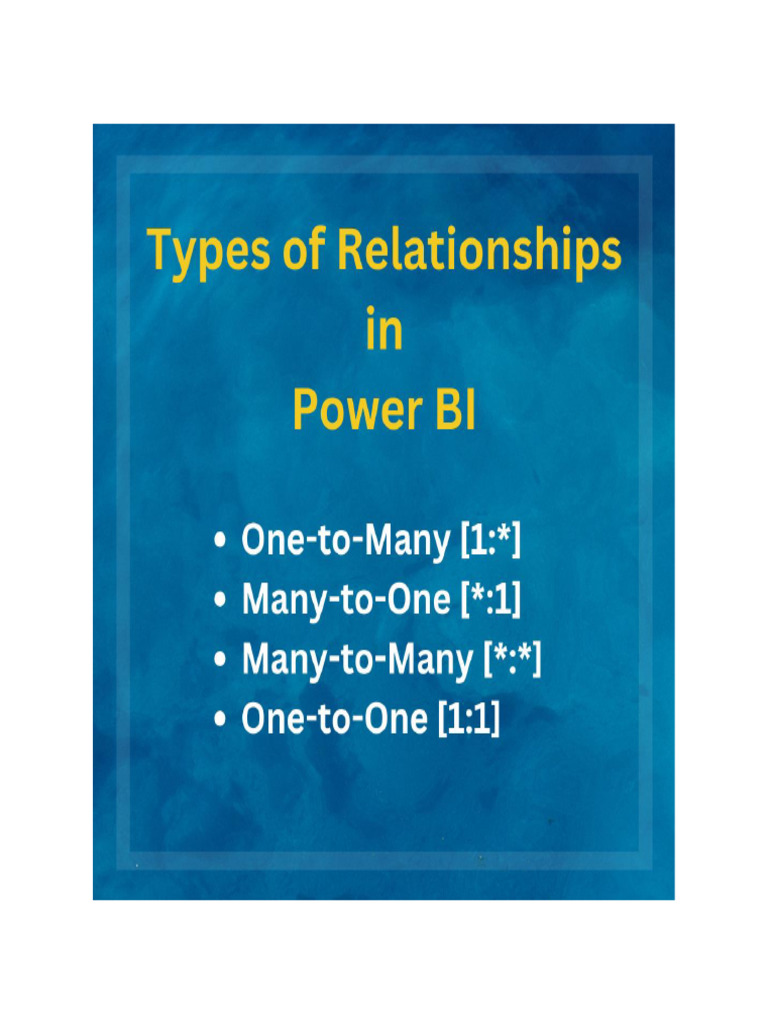 Power BI Model Relationship | PDF