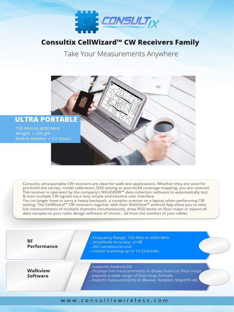 Consultix CW Receivers - Datasheet v6.9 2024 | PDF | Hertz | Usb