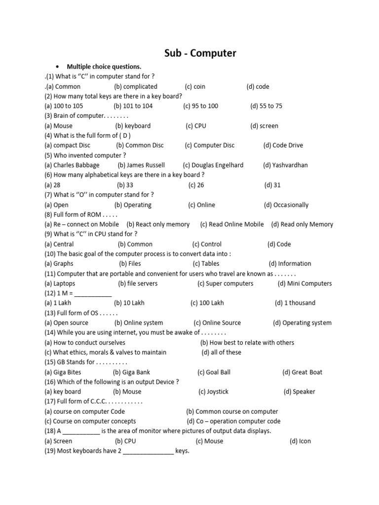 Computer 2024-25 (1) | PDF | Control Key | Laptop