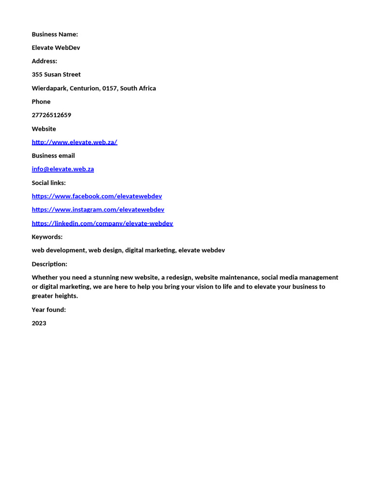 Elevate WebDev | PDF