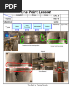 One-Point Lesson (OPL) Template - MAR | PDF