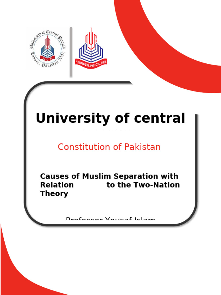 Pst 2 PDF Two Nation Theory All India Muslim League