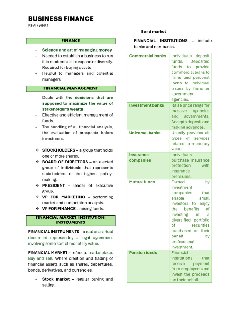 Finance Essentials for Managers | PDF | Investing | Revenue