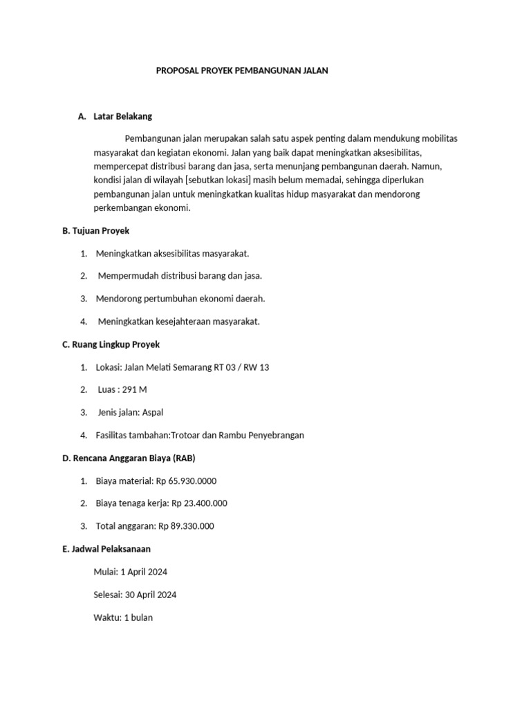 Proposal Proyek-Wps Office | PDF