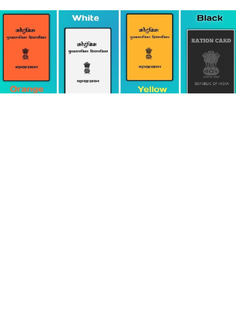 Colours of Ration Cards | PDF