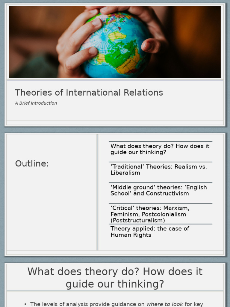 Lecture 5 - Theories of IR- A Brief Introduction 24 | PDF ...