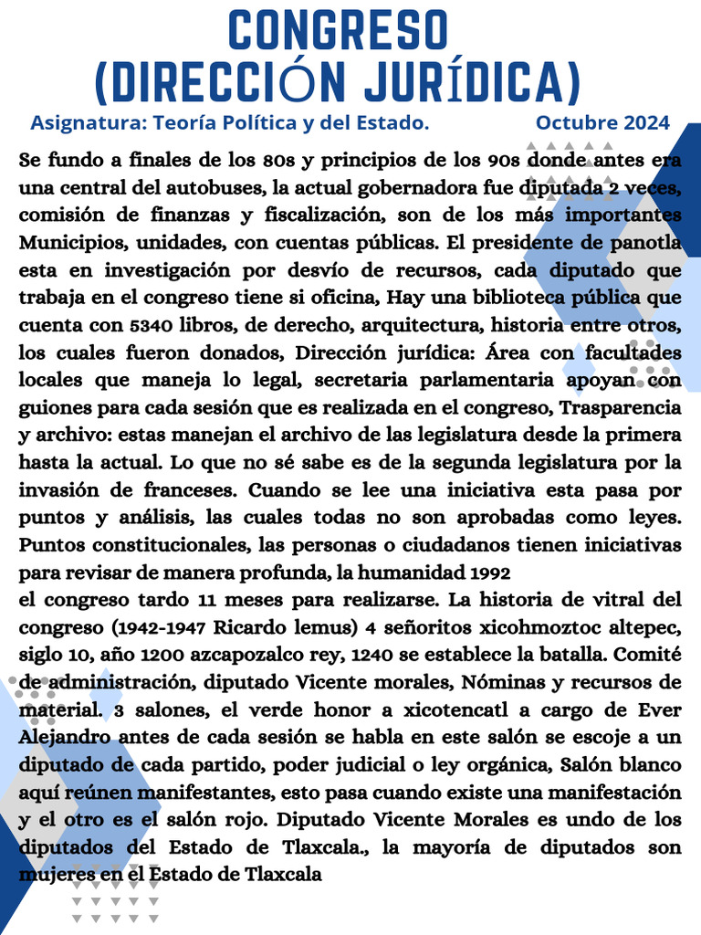 Historia y Funciones del Congreso | PDF