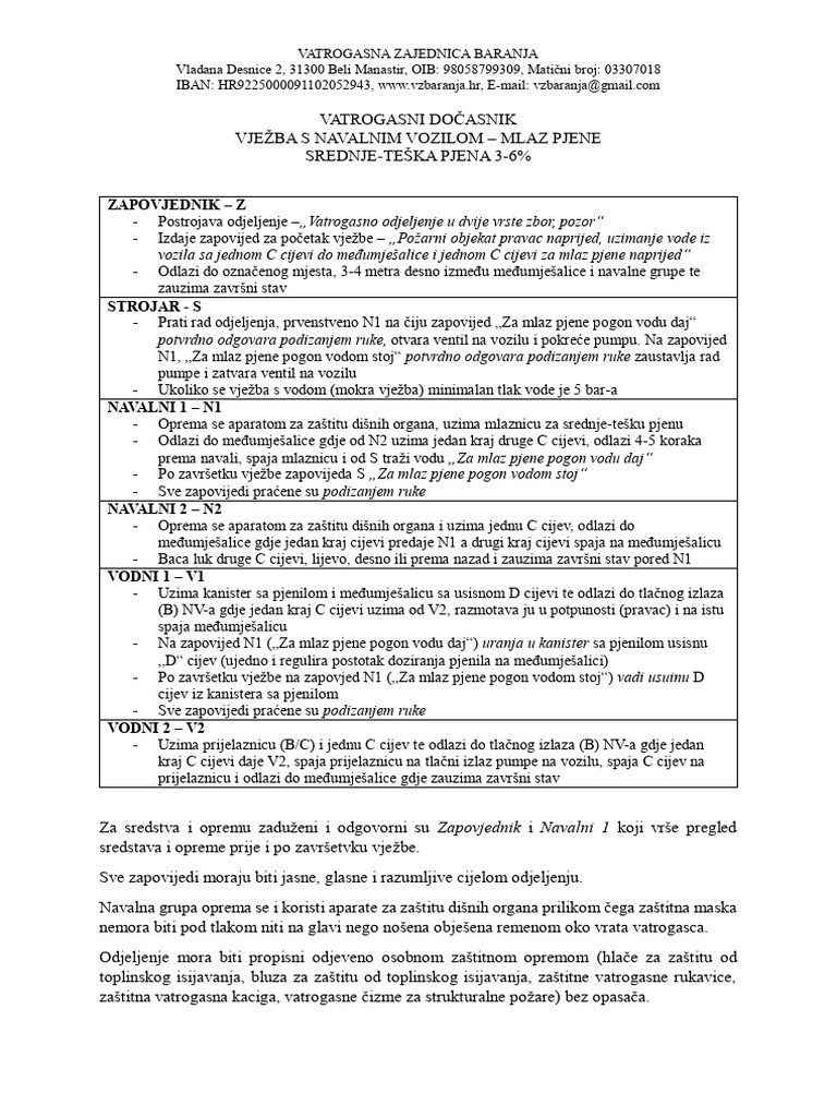 Vjezba Docasnik Pjena 2024 | PDF