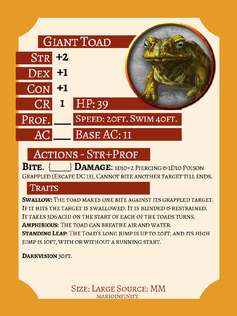 Giant Toad | PDF