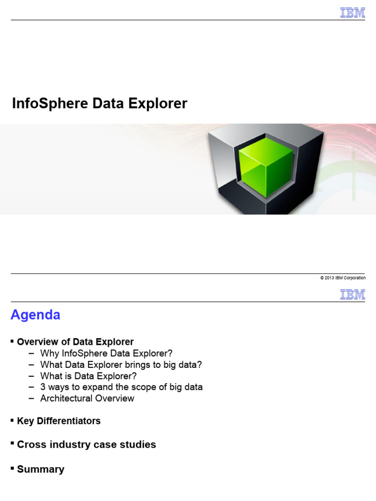 25 Infosphere Data Explorer | PDF | Big Data | Analytics