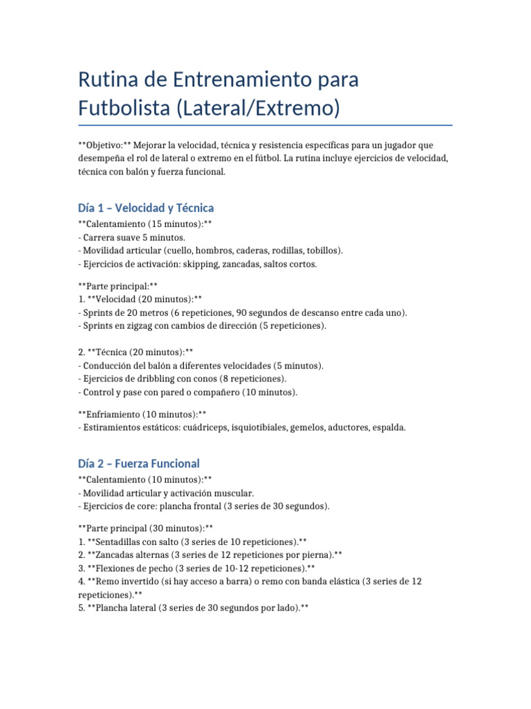 Sentadillas con Salto para Futbolistas | PDF