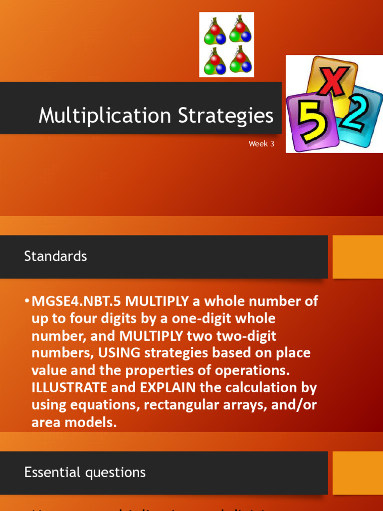 Unit 2 Week 6 Ppt Multiplication Strategies | PDF | Multiplication | Algorithms