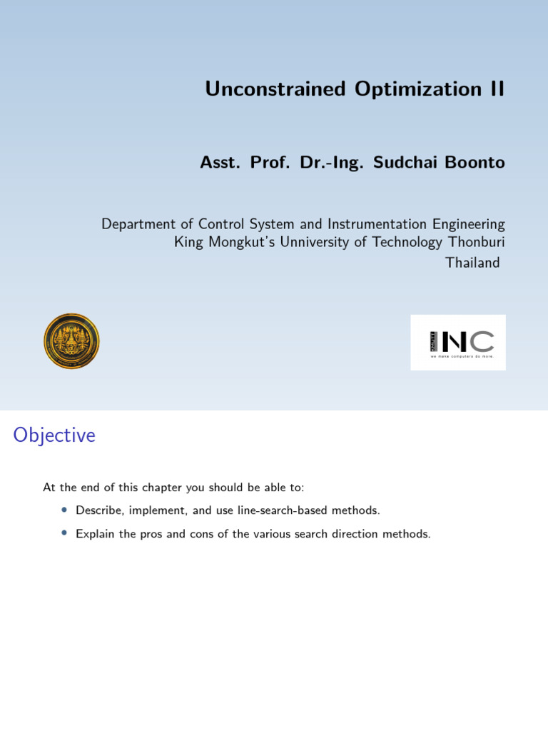 0.lecture4 Unconstrained2 | PDF | Mathematical Optimization | Mathematics
