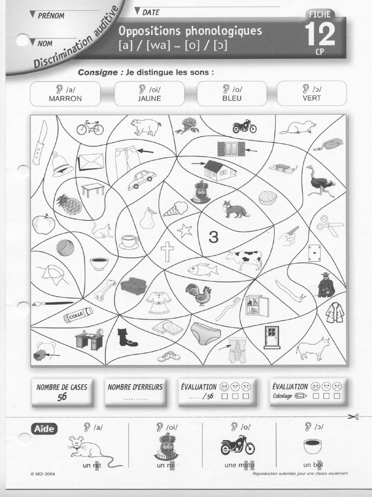 Coloriage Magique LECTURE CP 12 Phonemes a Oi o | PDF