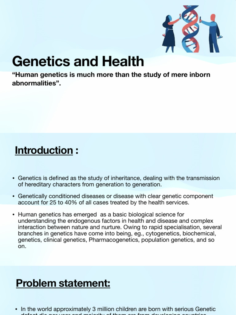 Presentation 8 | PDF | Genetic Disorder | Genetics