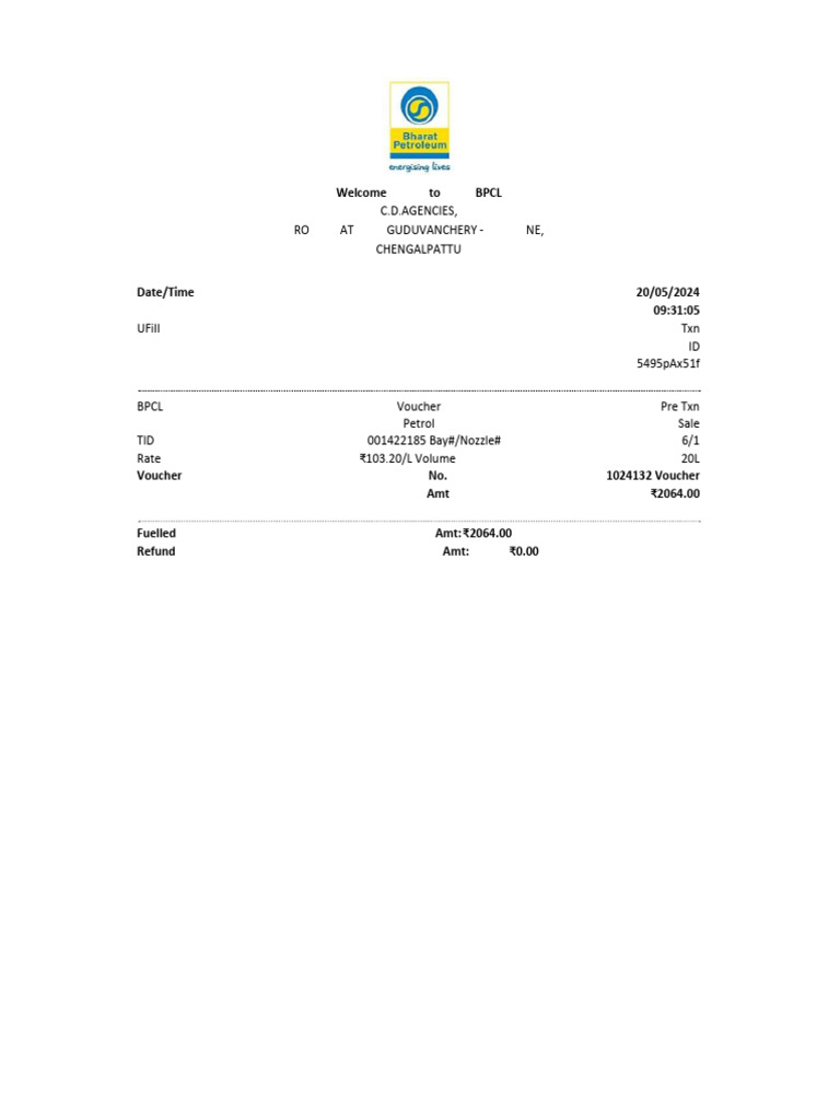 Petrol_Bill_May_01 | PDF