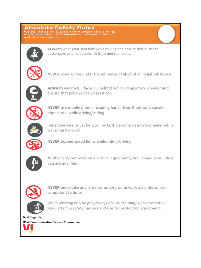 VI Safety Tools | PDF